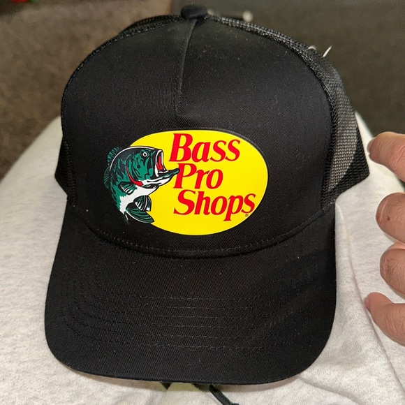 Bass Pro Shops | Accessories | Bass Pro Shop Black Mesh Hat Nwt | Poshmark